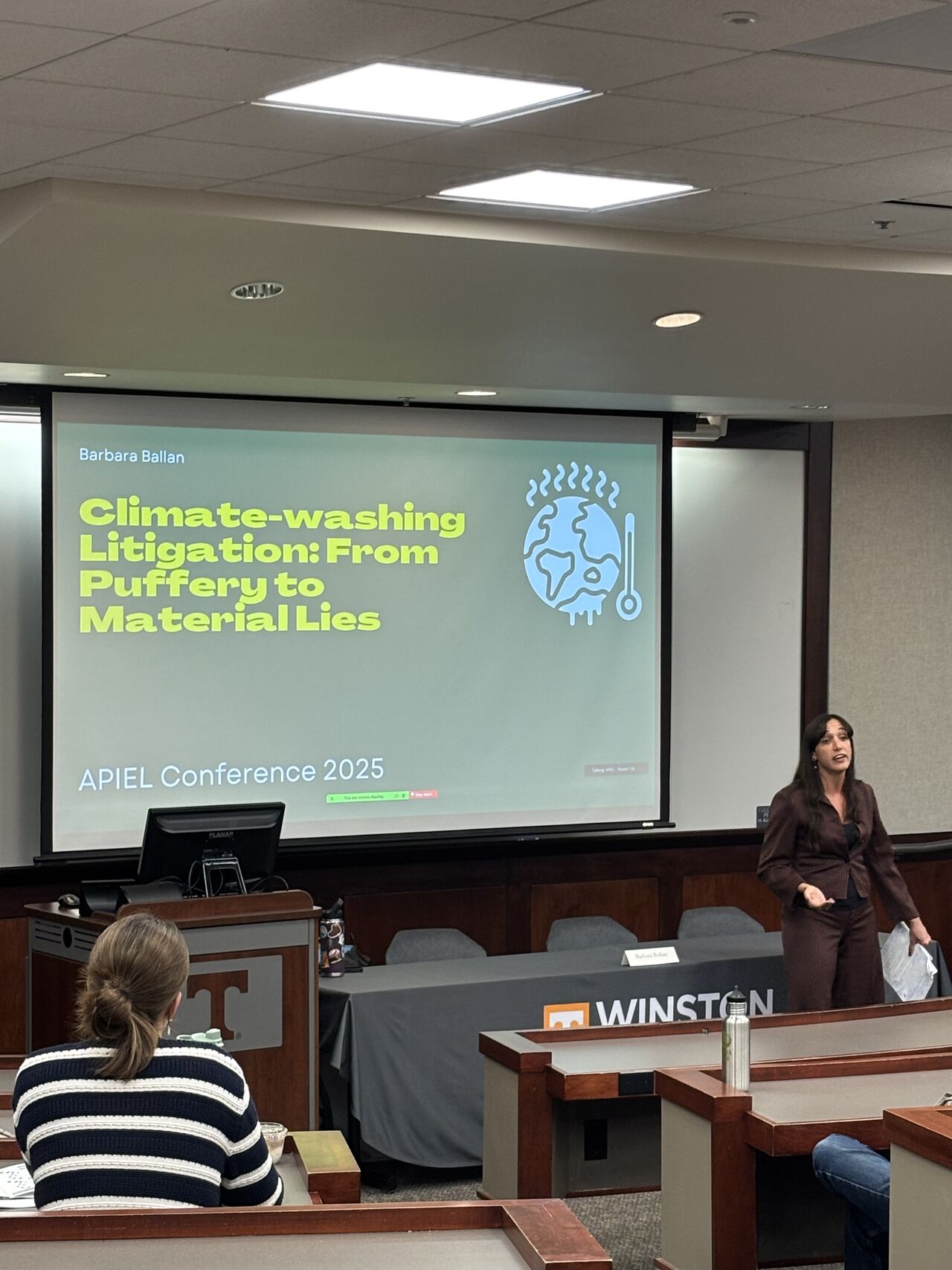 Professor Barbara Ballan presented on corporate environmental ...